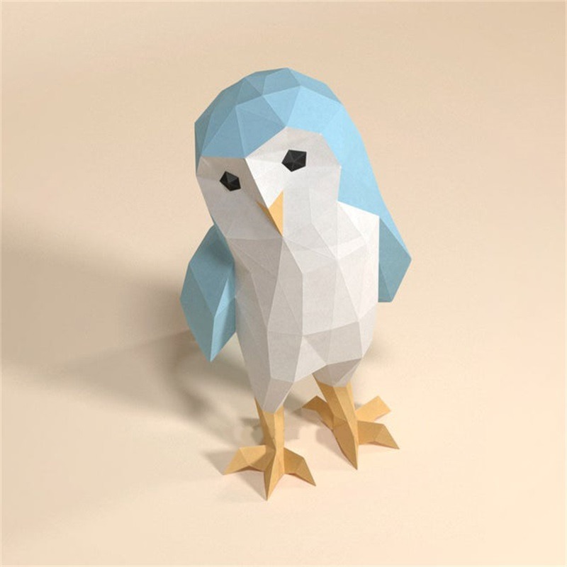Creative 3D Low Poly Paper Model Owl Papercraft DI... - Kraftand